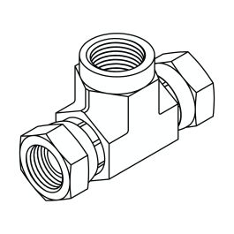 Pipe Swivel Branch Tee