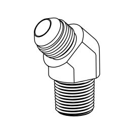 JIC to Pipe Elbow 45°