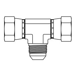 JIC Swivel Branch Tee