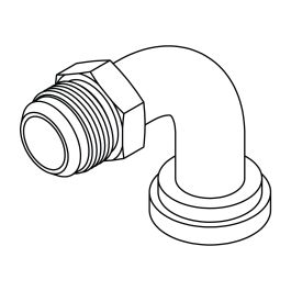 JIC to Flange Elbow 90° - Code 61