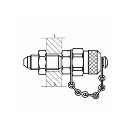 Bulkhead Check Coupling with UNF